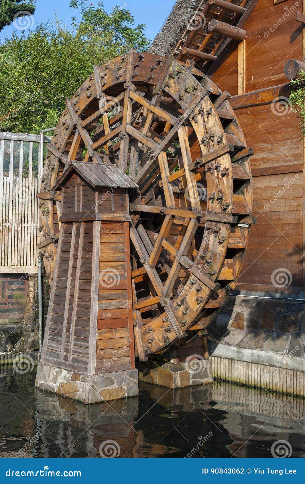 Water mill stock photo. Image of carriage, outdoors, garden - 90843062