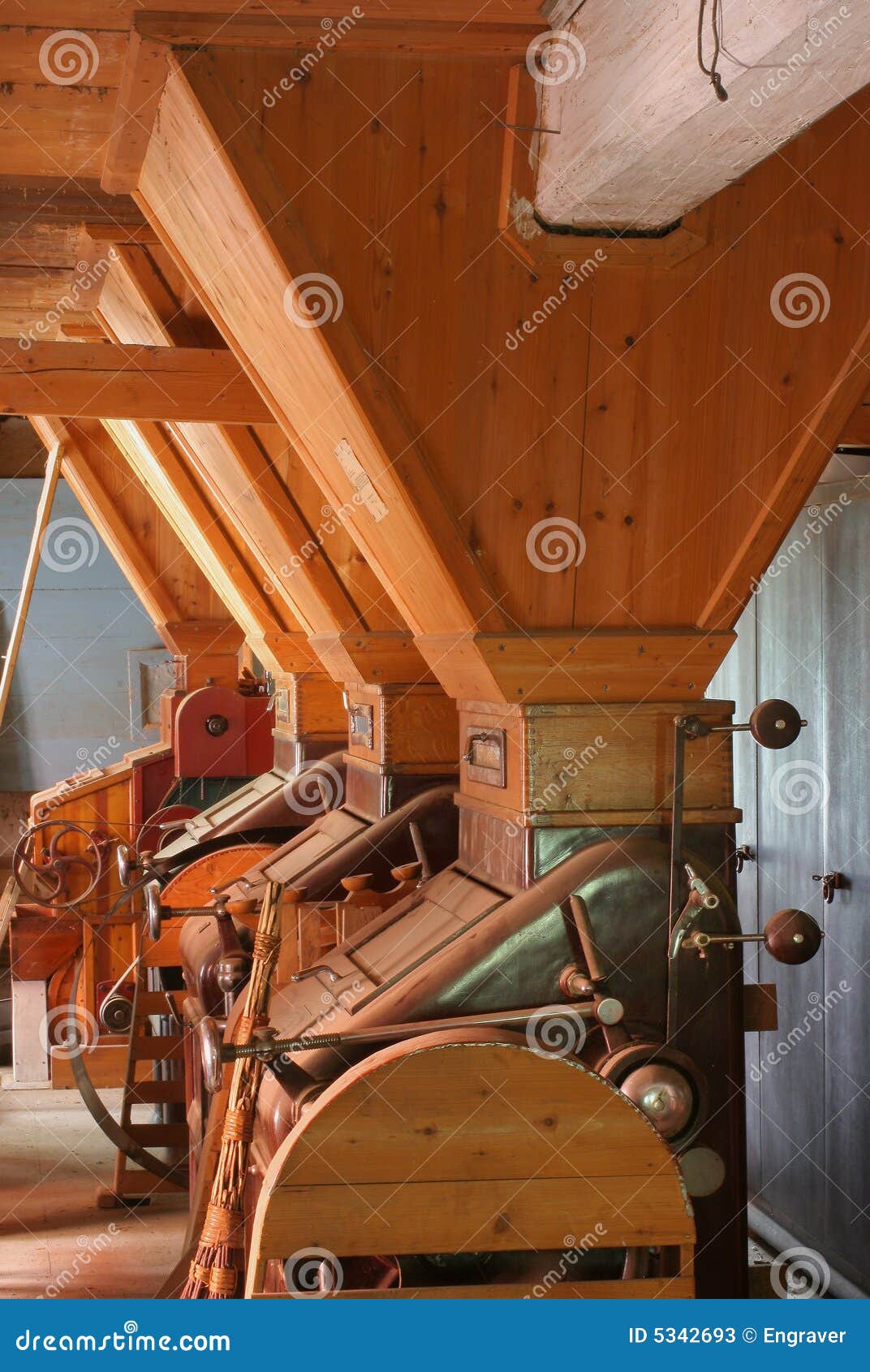 Water mill-interiors stock image. Image of water, mill - 5342693