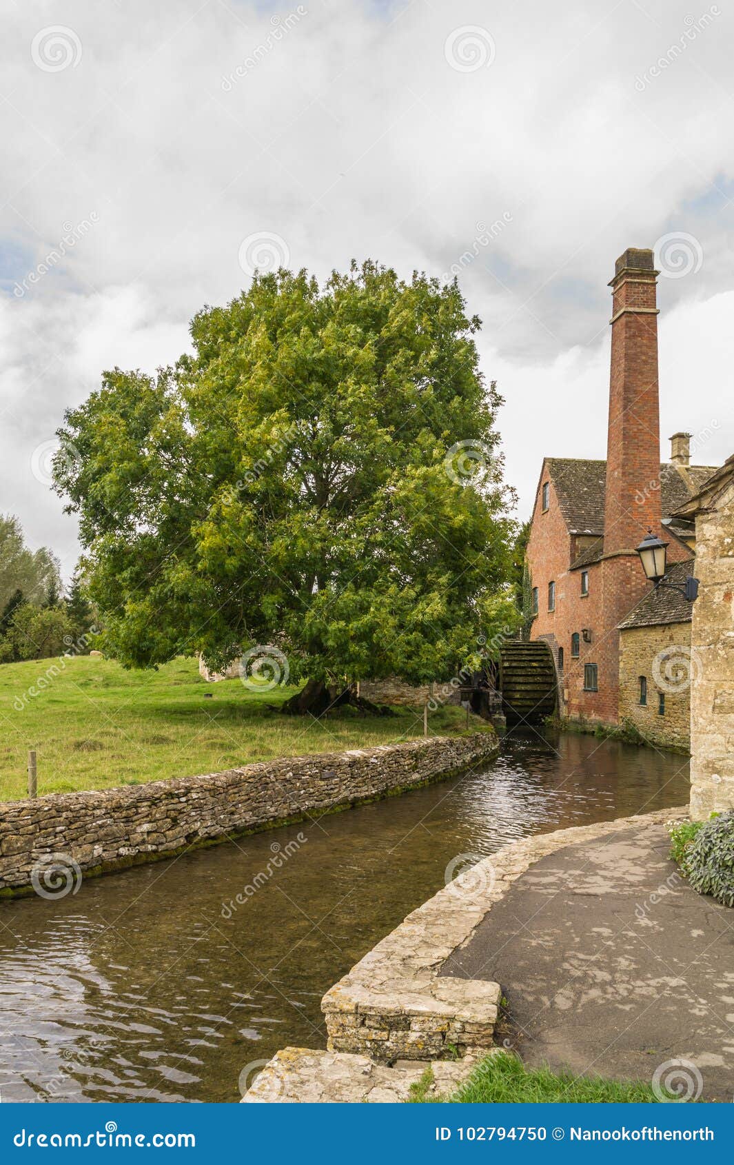 Water Mill at Lower Slaughter, Gloucestershire Stock Photo - Image of ...