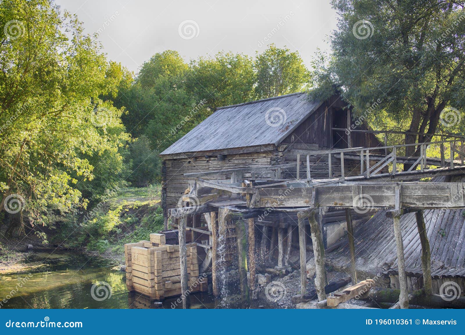 Water Mill from the 18th Century. Historical Building Stock Image ...