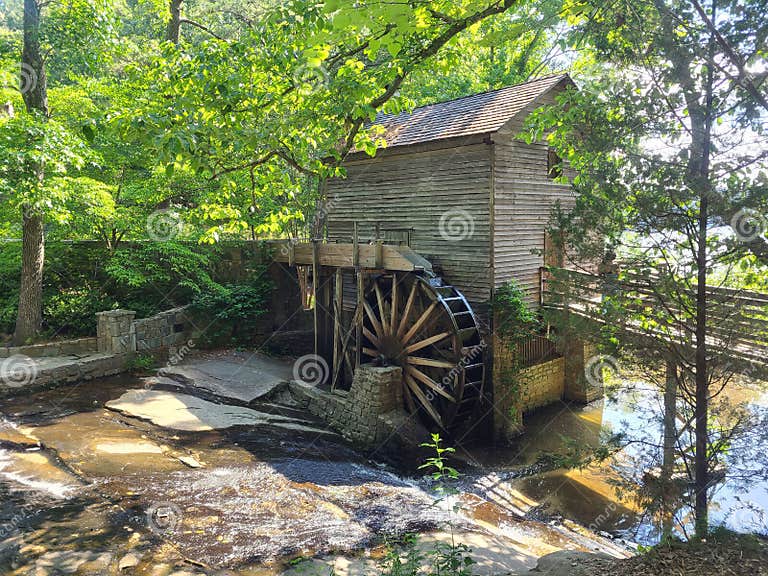 Water mill wheel stock image. Image of flower, jungle - 254061477