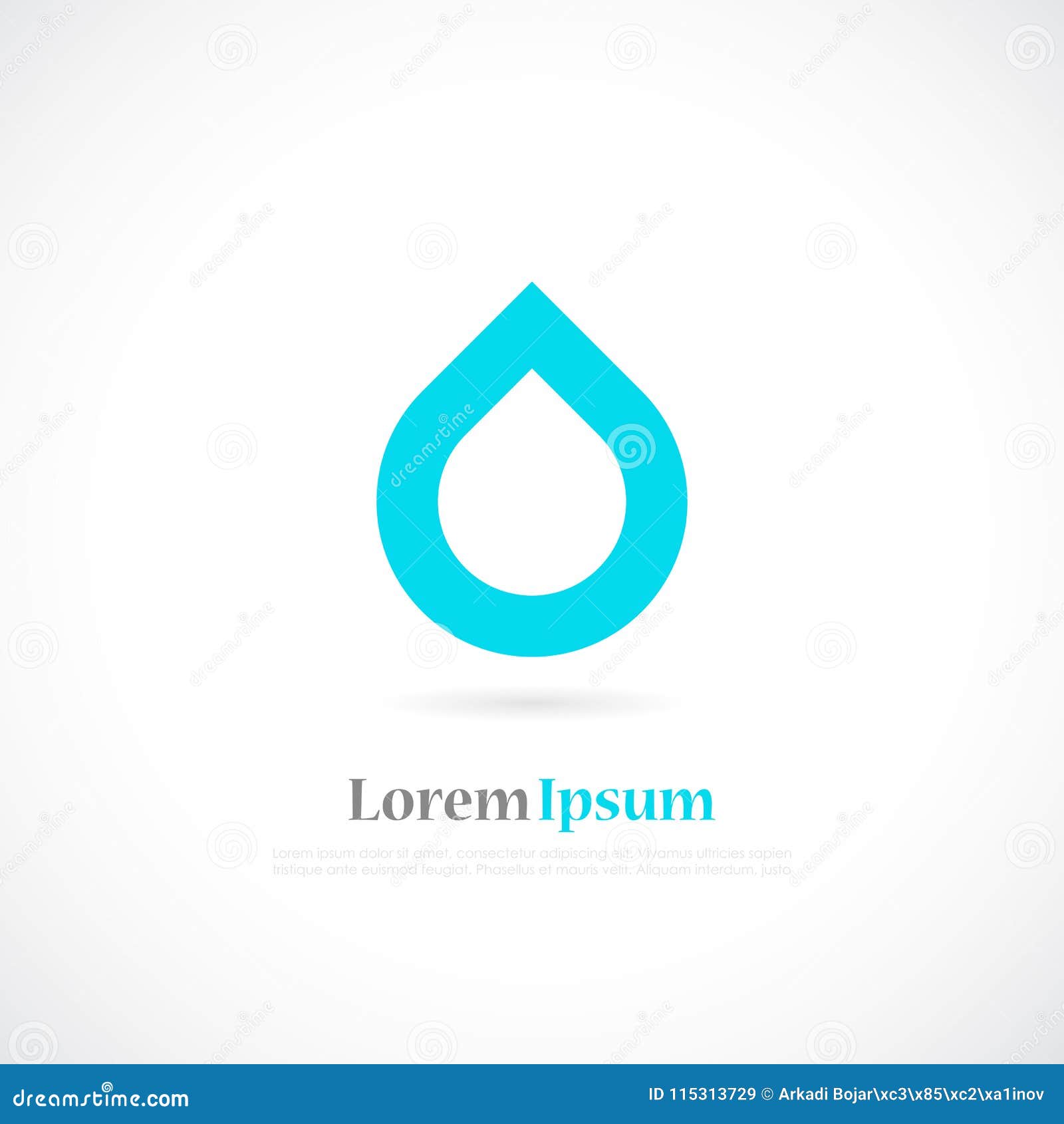 Water Minimalistic Vector Logo Stock Vector - Illustration of graphics ...