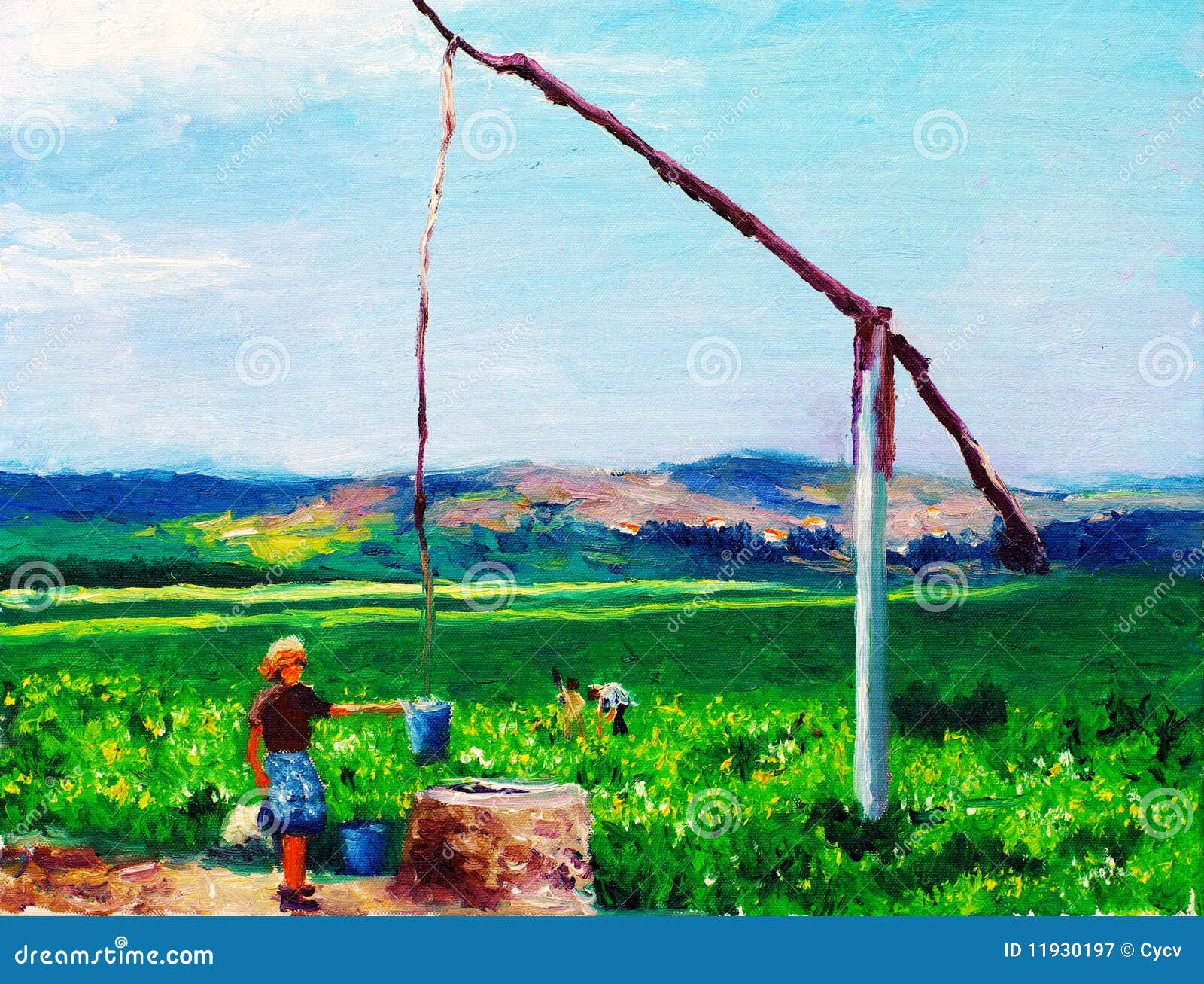 Water mining stock illustration. Illustration of creative - 11930197