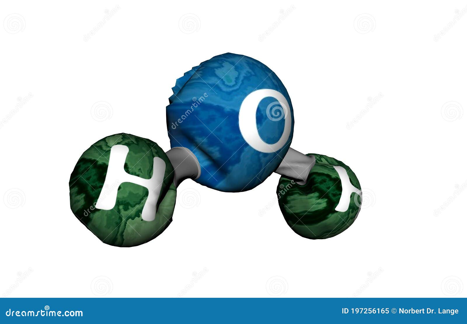 Water molecular model stock illustration. Illustration of water - 197256165