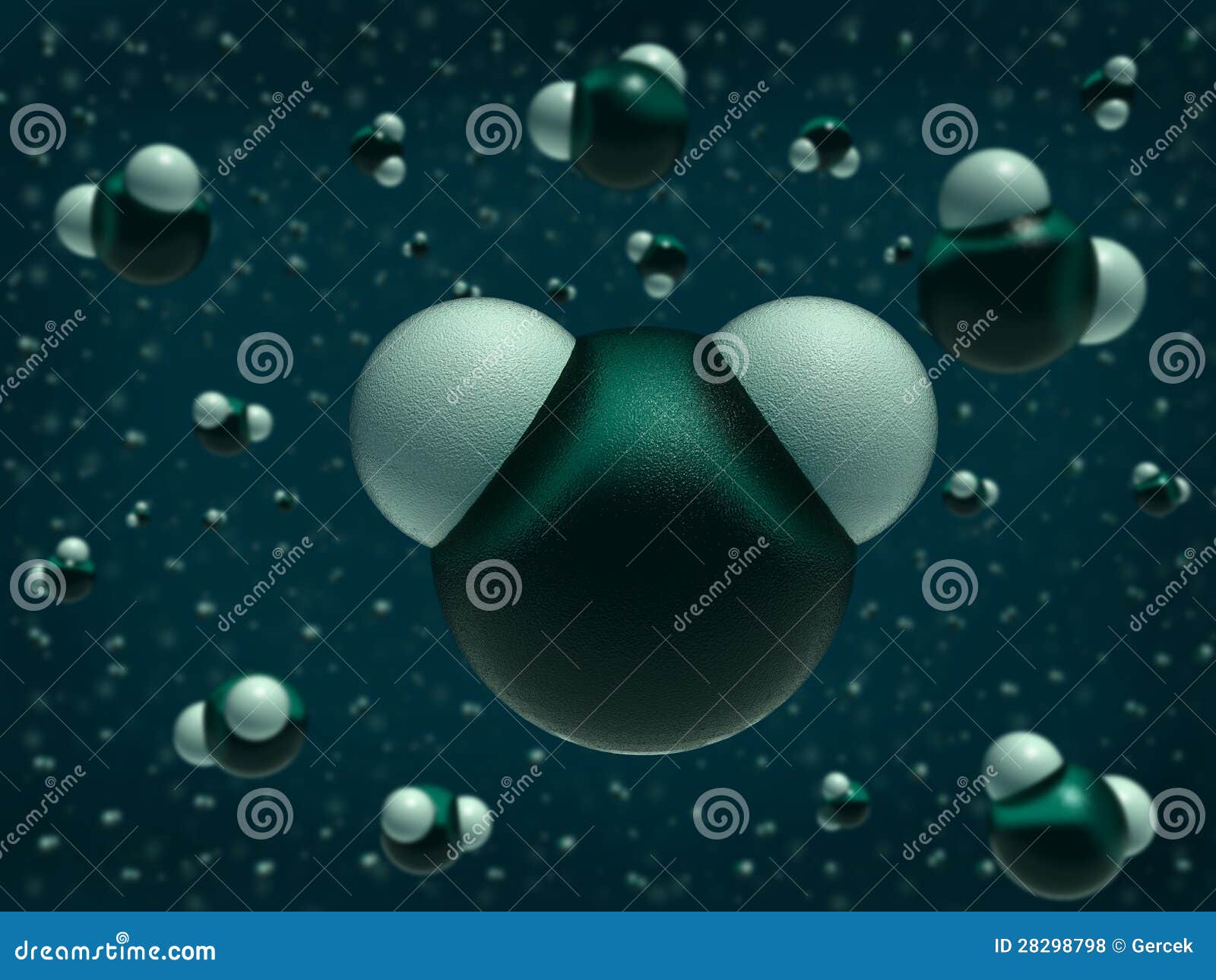 Water molecule stock illustration. Illustration of structure - 28298798