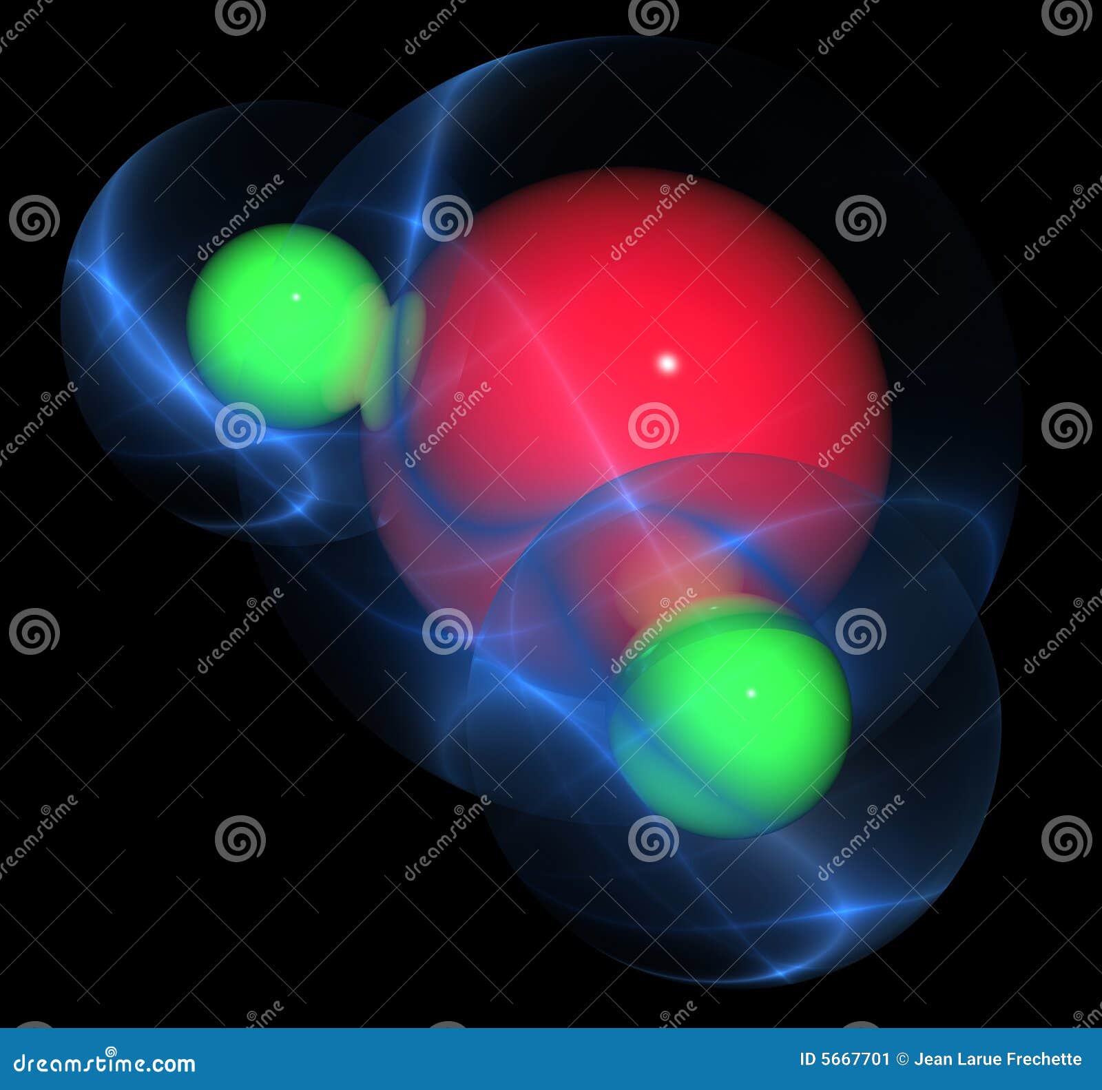 Water Molecule Model Of Structure Cartoon Vector | CartoonDealer.com ...
