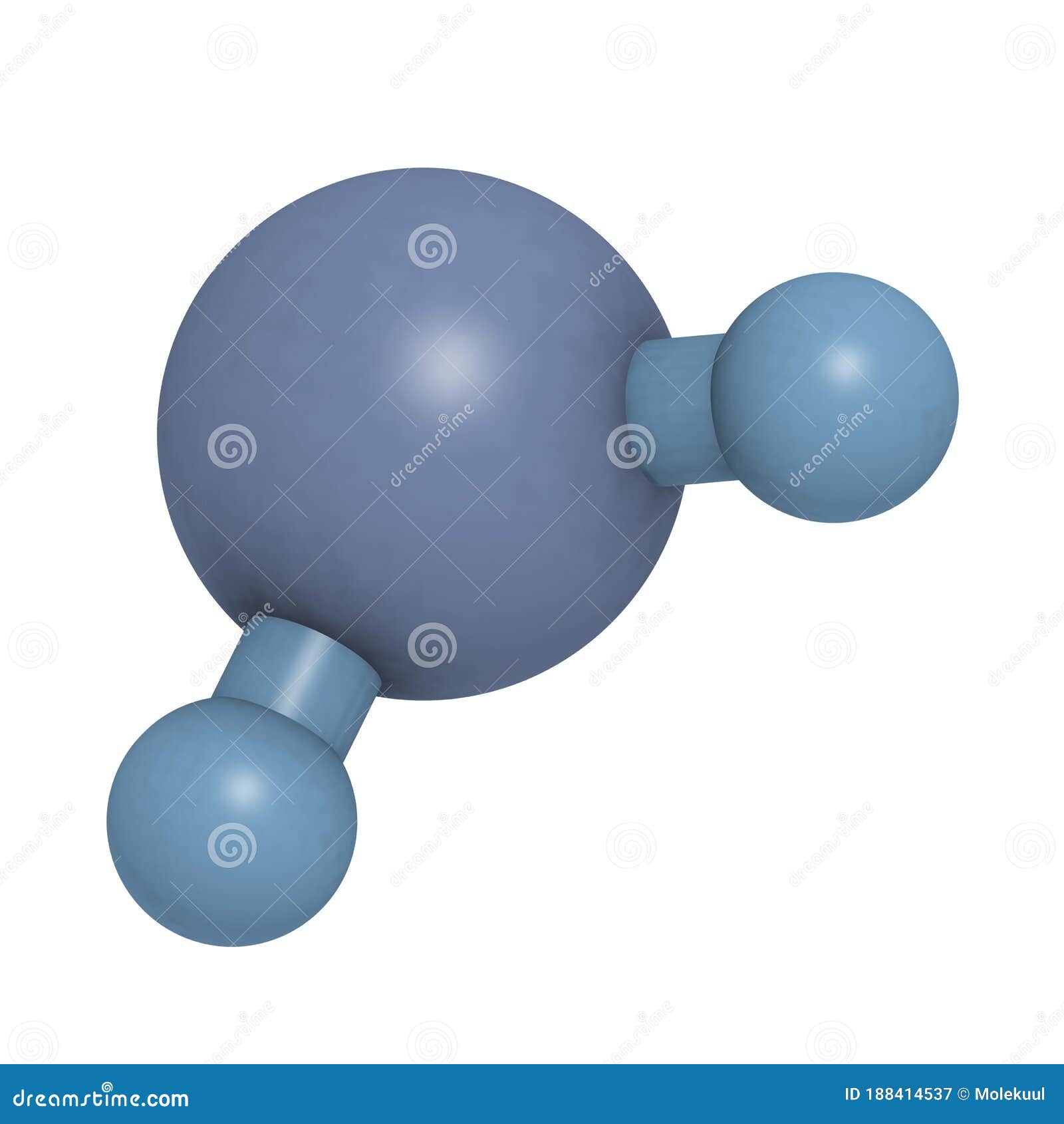 Water Molecule, Chemical Structure. Stock Illustration - Illustration ...