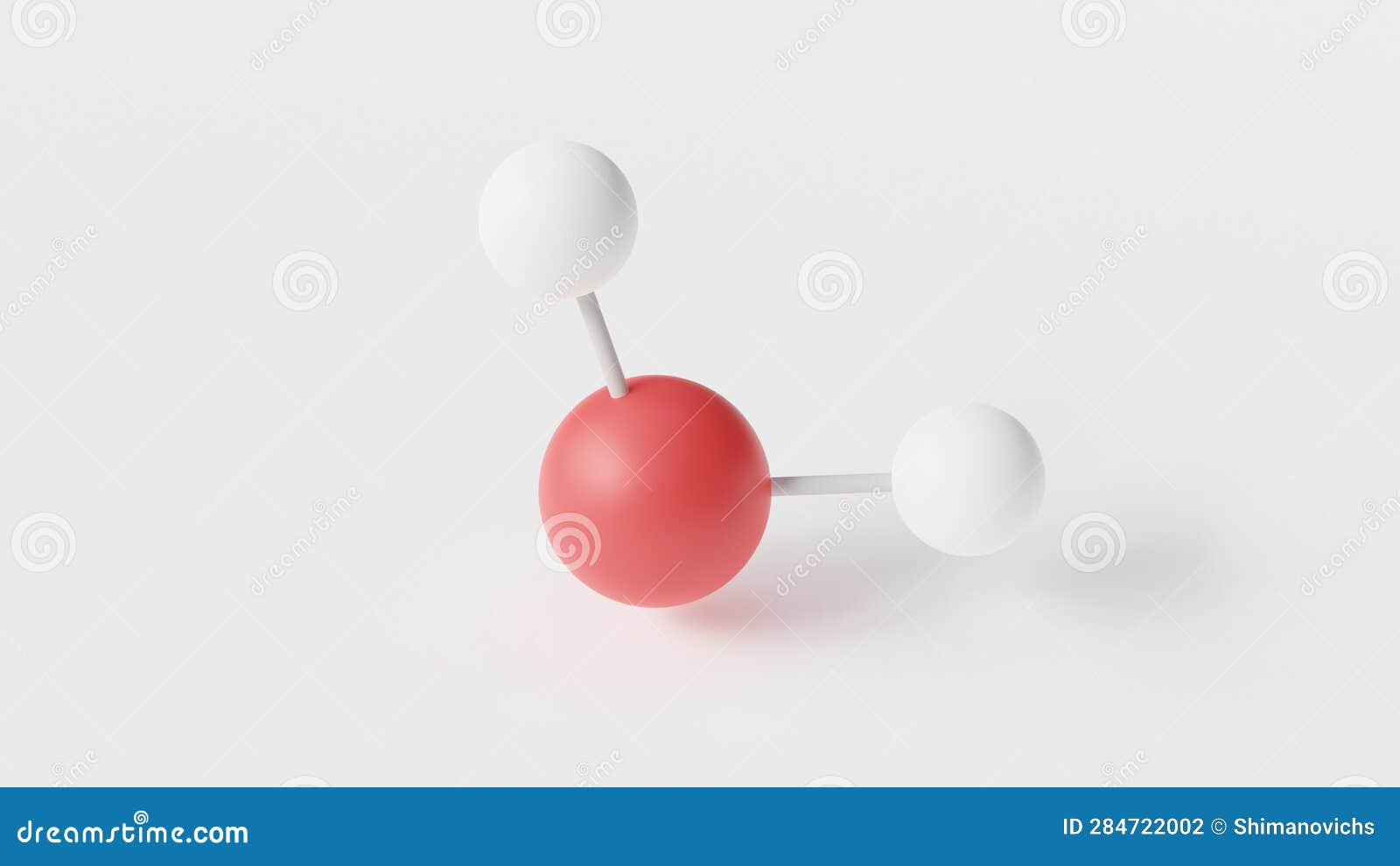 Water Molecule 3d, Molecular Structure, Ball and Stick Model ...