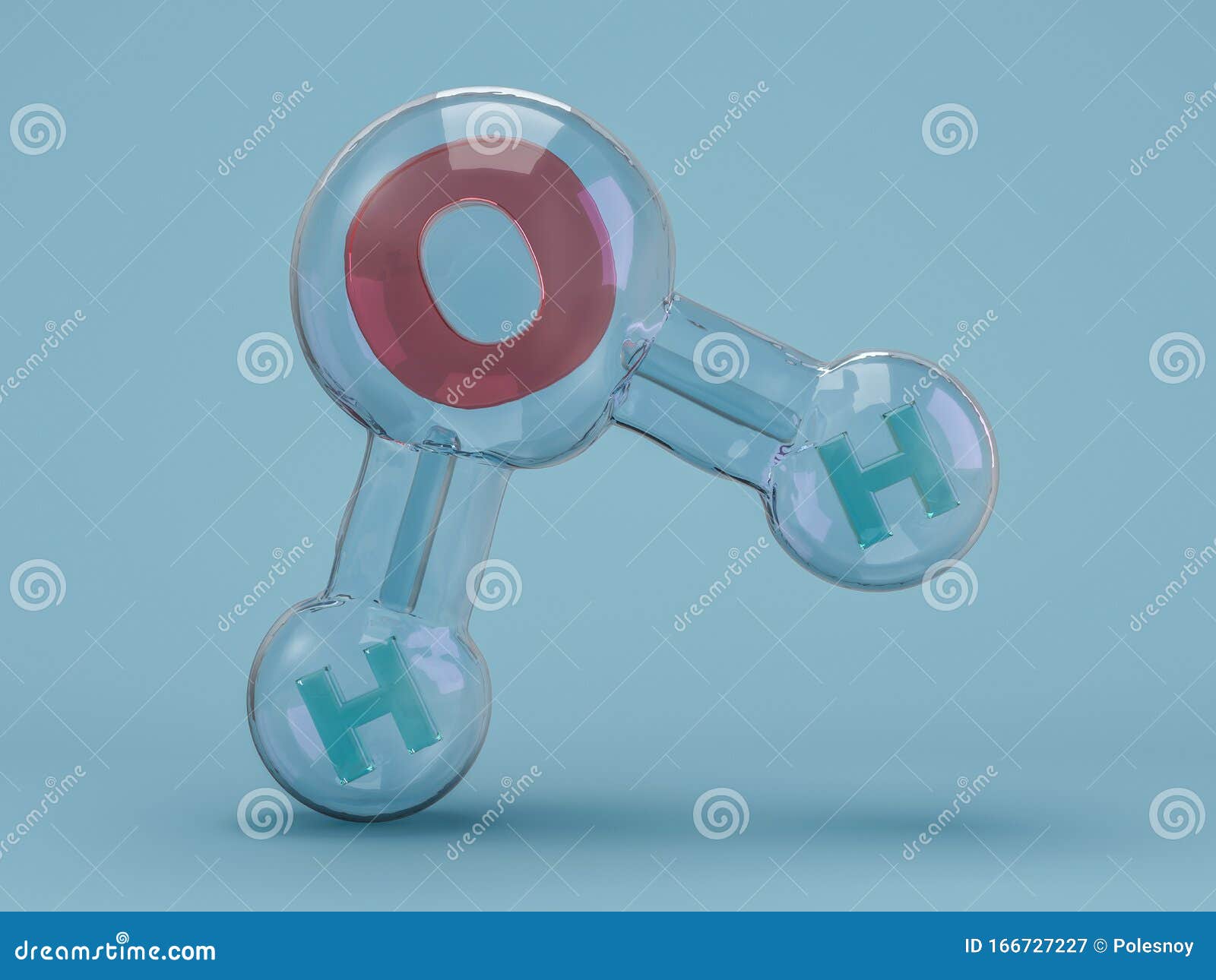 Water Molecule. Ecology, Biology and Biochemistry Concept. 3D Stock ...