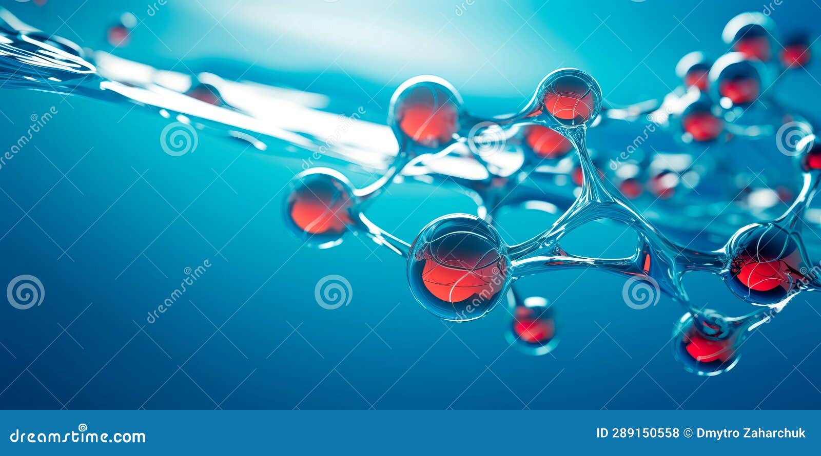 Water Molecule & X28;H?O& X29; with the Structure of the Hydrogen and ...