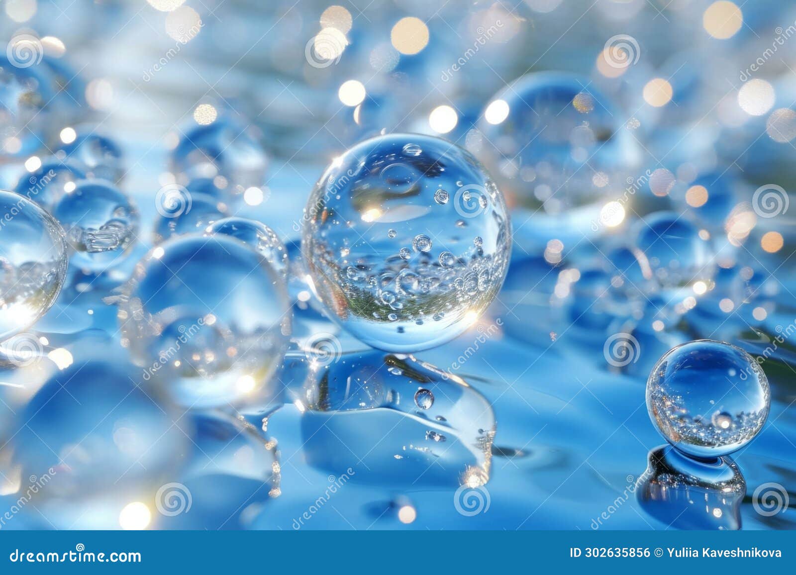 Water Molecule Hydrogen Oxygen Atoms Molecules Magnification Microscope ...