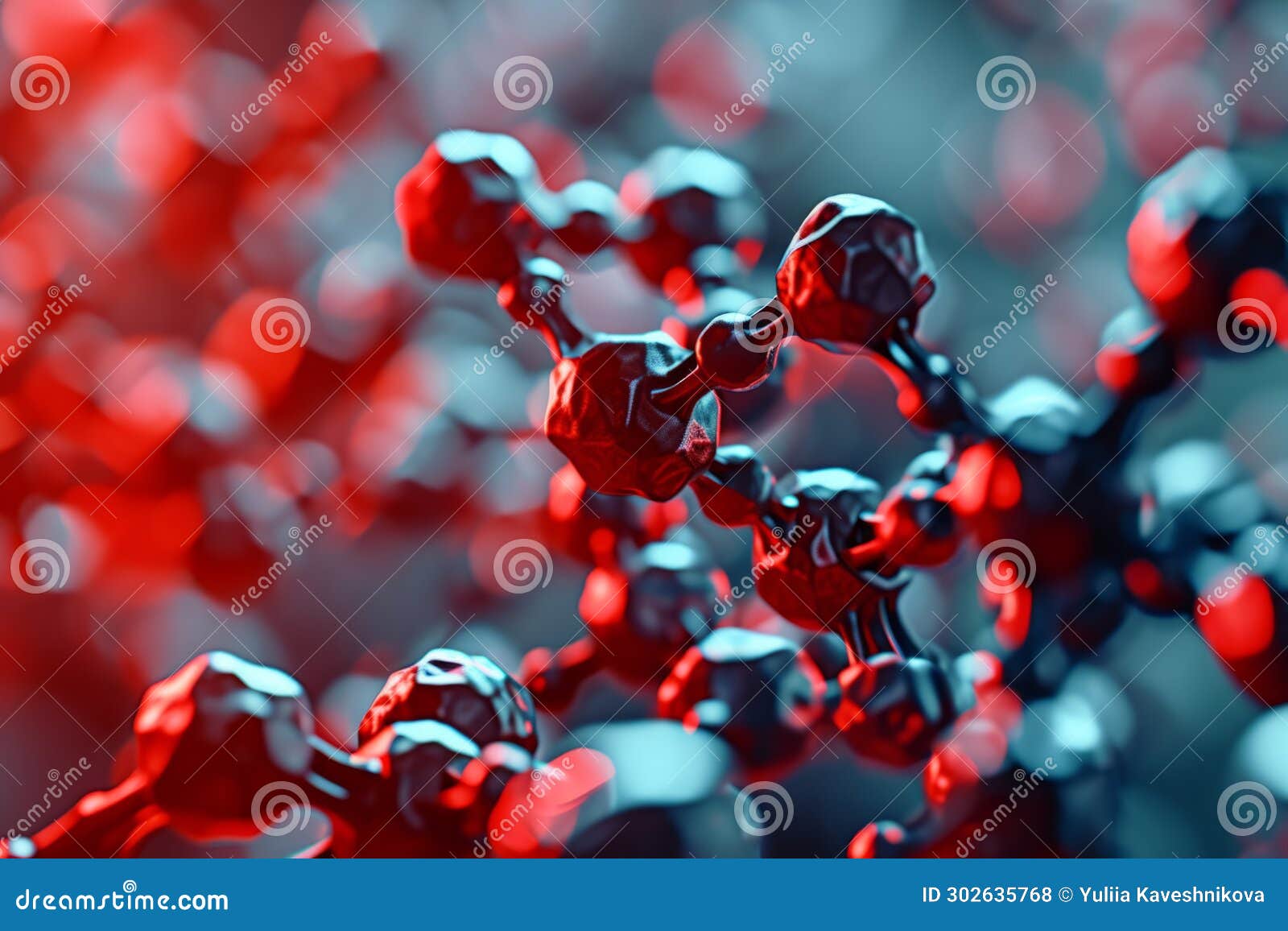 Water Molecule Hydrogen Oxygen Atoms Molecules Magnification Microscope ...