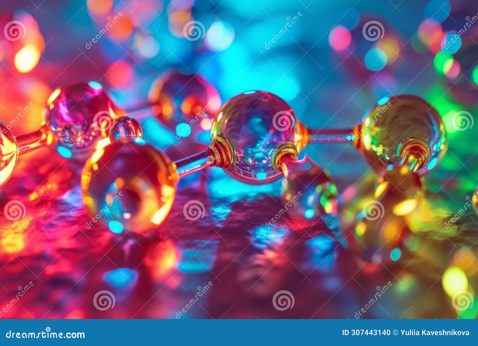 Water Molecule Hydrogen Oxygen Atoms Molecules Magnification Microscope ...