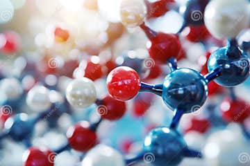 Water Molecule Hydrogen Oxygen Atoms Molecules Magnification Microscope ...