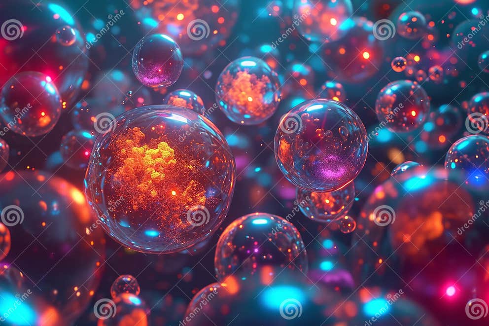 Water Molecule Hydrogen Oxygen Atoms Molecules Magnification Microscope ...