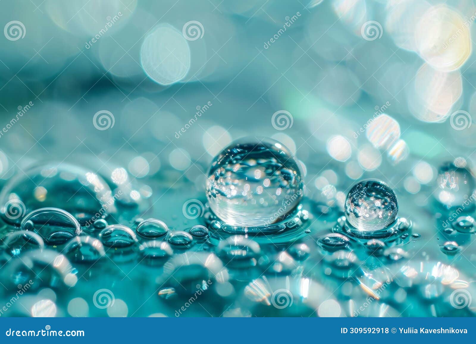 Water Molecule Hydrogen Oxygen Atoms Molecules Magnification Microscope ...