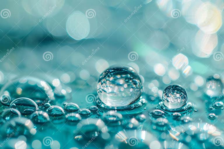 Water Molecule Hydrogen Oxygen Atoms Molecules Magnification Microscope ...