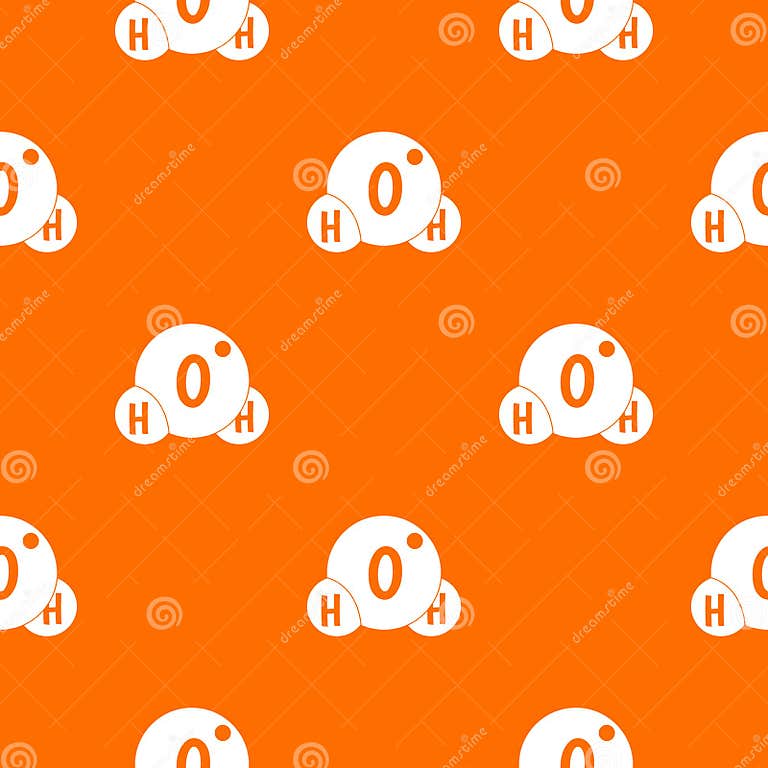 Water Molecule Pattern Seamless Stock Vector - Illustration of purity ...