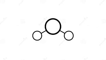 Water Molecule, Structural Chemical Formula, Ball-and-stick Model ...