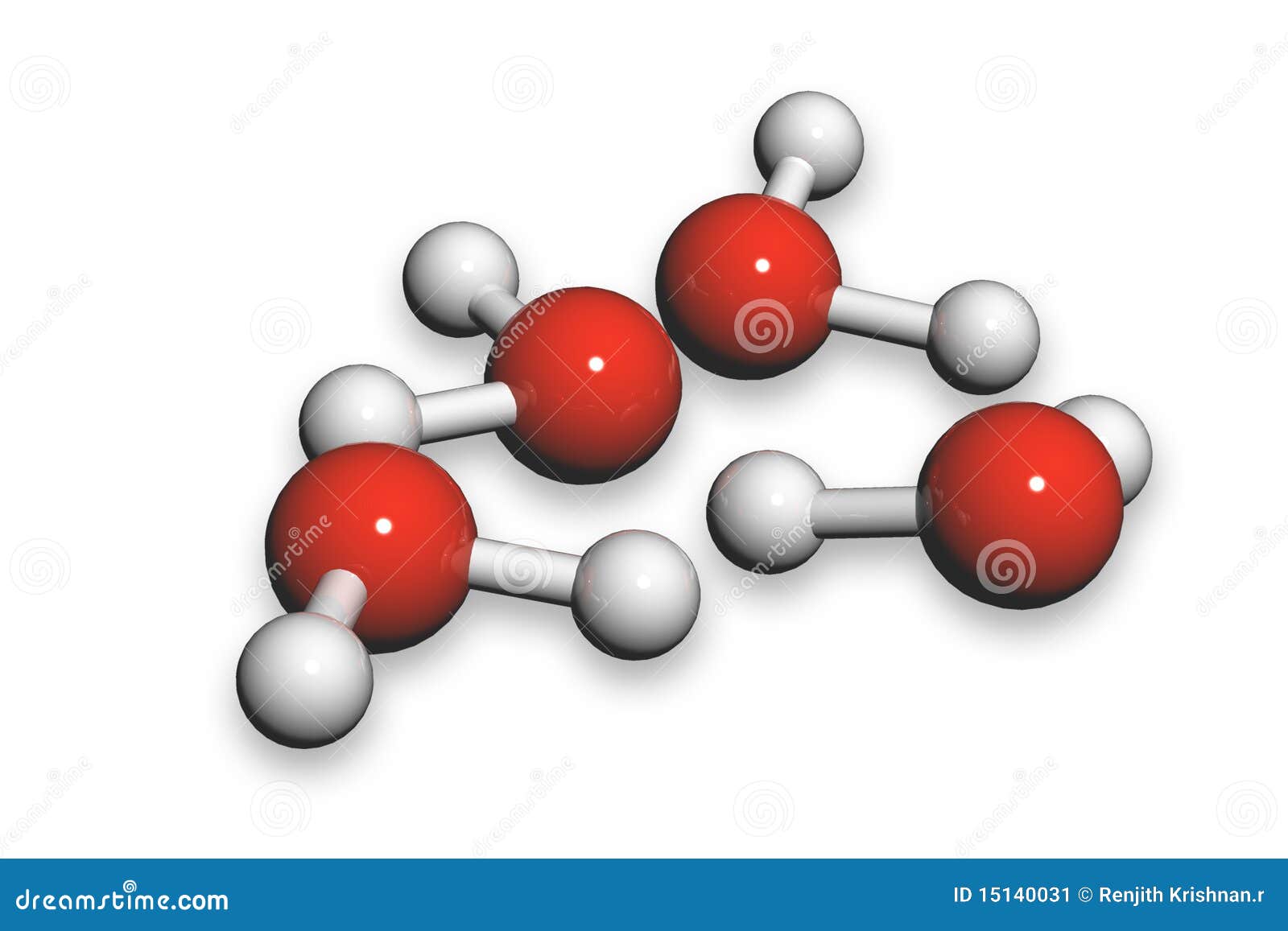 Water molecules stock illustration. Illustration of hydrogen - 15140031