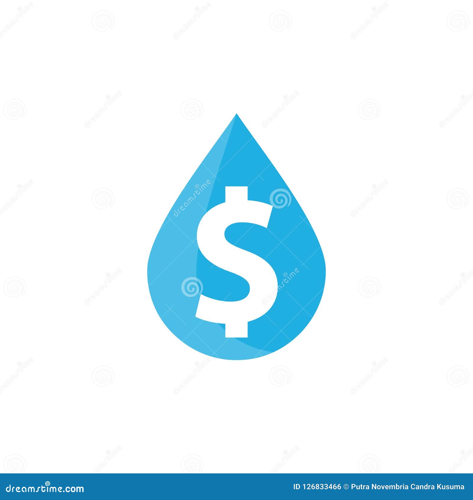 Water Money Logo Icon Design Stock Vector - Illustration of financial ...