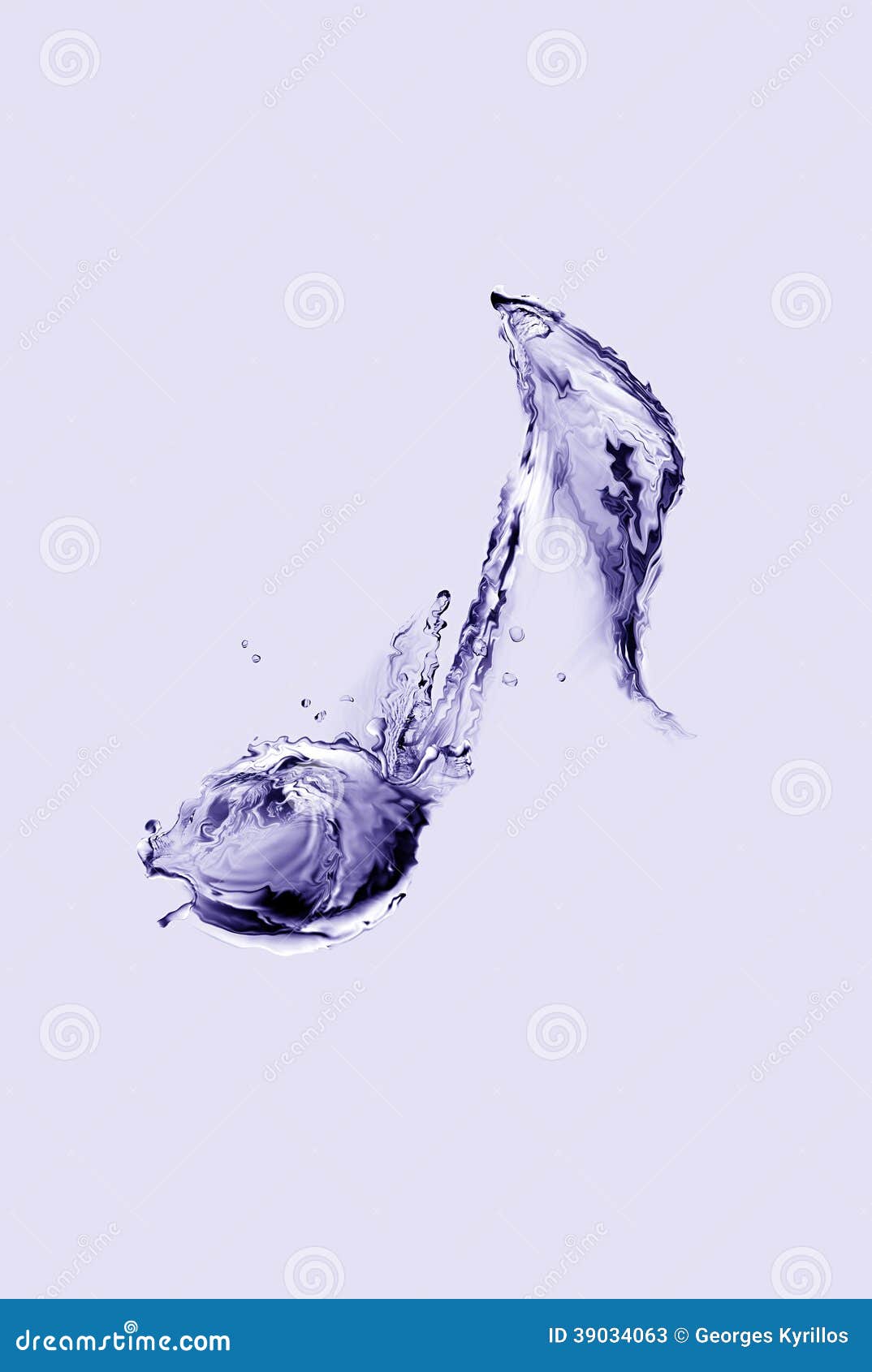 Water Musical Note stock image. Image of harmony, silhouette - 39034063