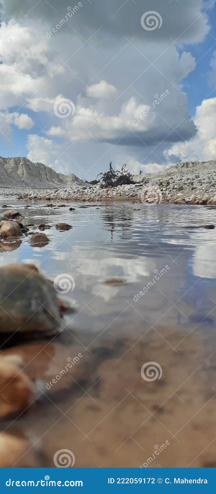 Water Natural Sand Rock River Stock Photo - Image of geology, shore ...