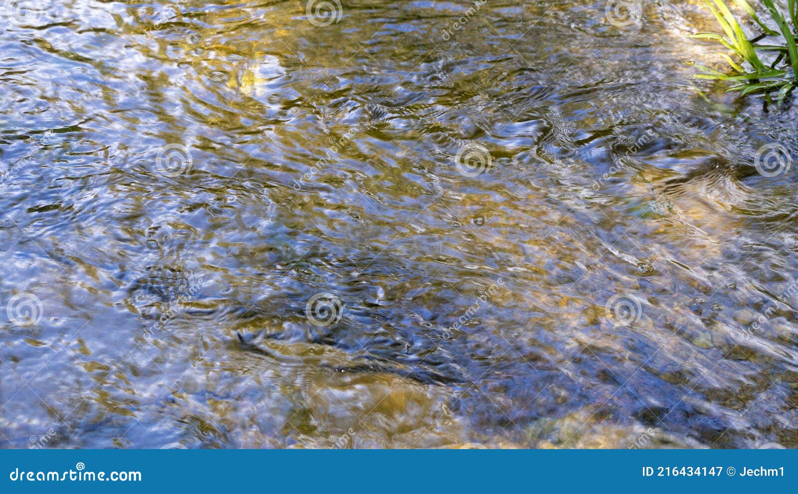 Water from a Natural Spring Flowing through the Rocks Stock Image ...