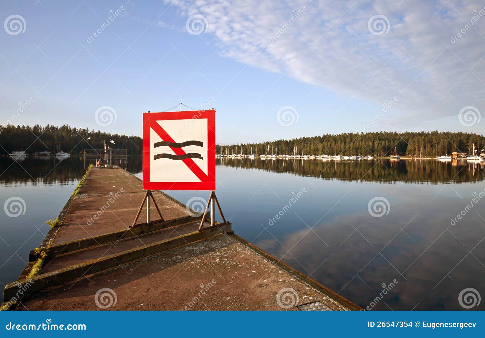Water Navigation Mark No Wave on the Pier Stock Photo - Image of float ...