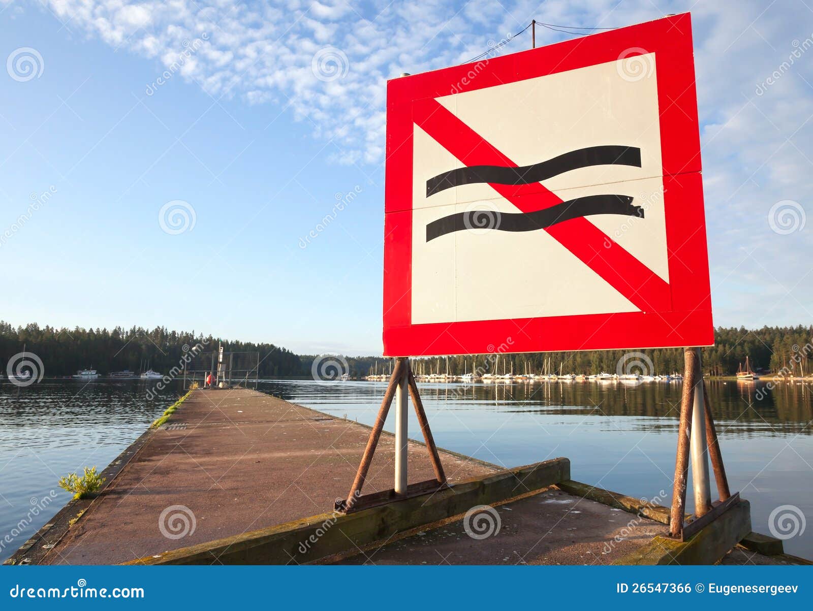Water Navigation Mark No Wave on the Pier Stock Photo - Image of ...