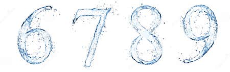 Water numbers stock illustration. Illustration of design - 26217934