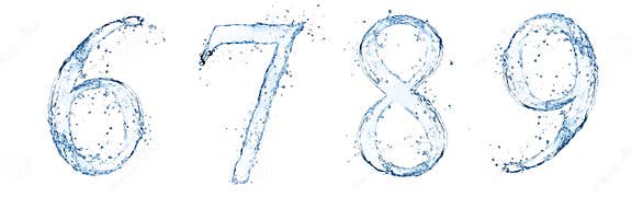 Water numbers stock illustration. Illustration of design - 26217934