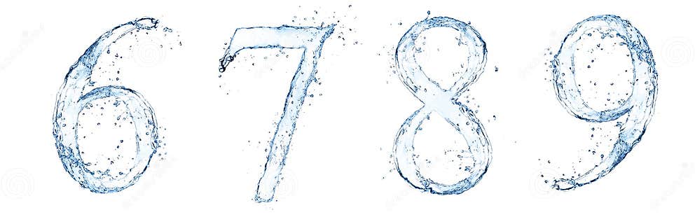 Water numbers stock illustration. Illustration of design - 26217934