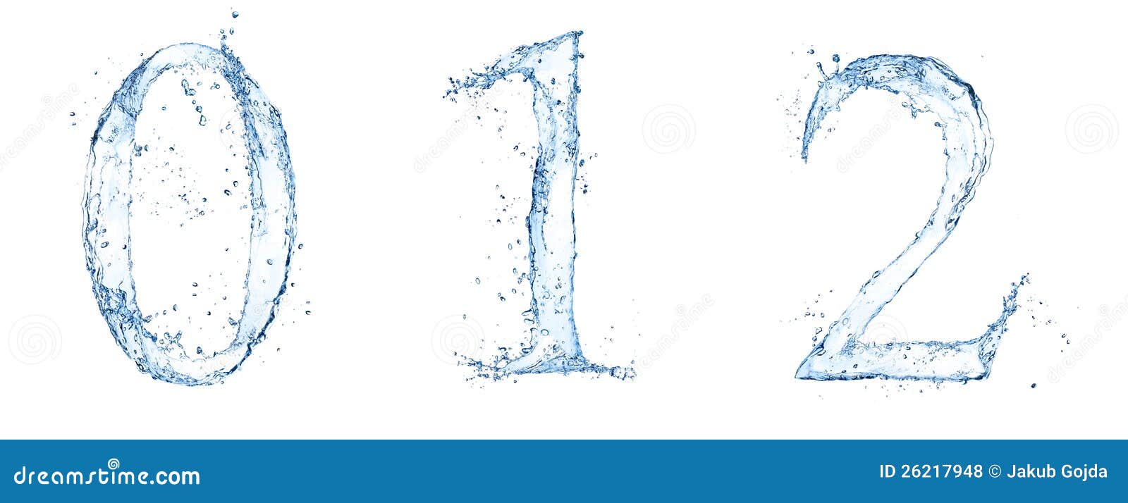 Water numbers stock illustration. Illustration of magic - 26217948