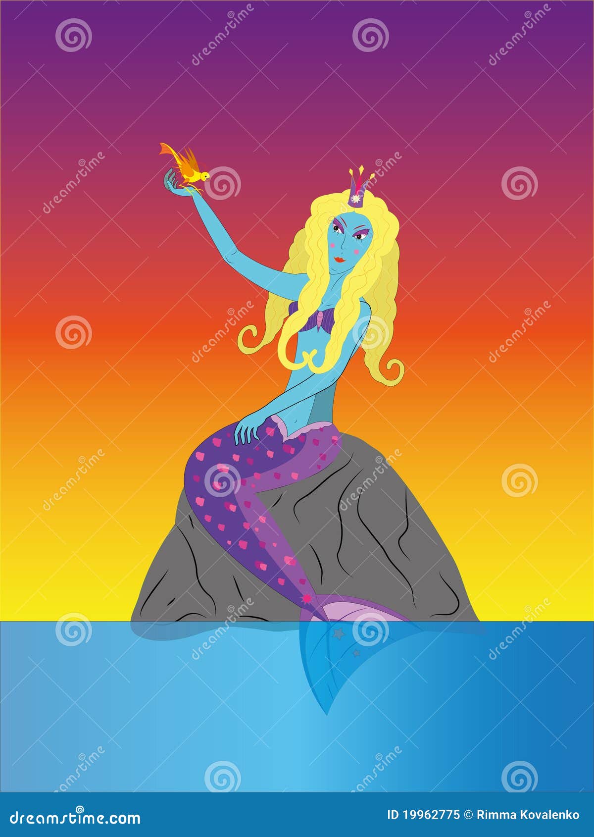 Water-nymph. Cartoon Vector | CartoonDealer.com #19962775