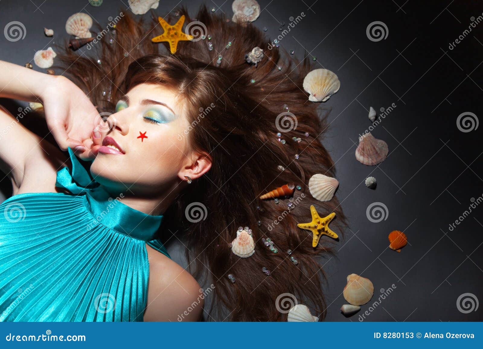 Water nymph stock image. Image of hair, marine, beauty - 8280153
