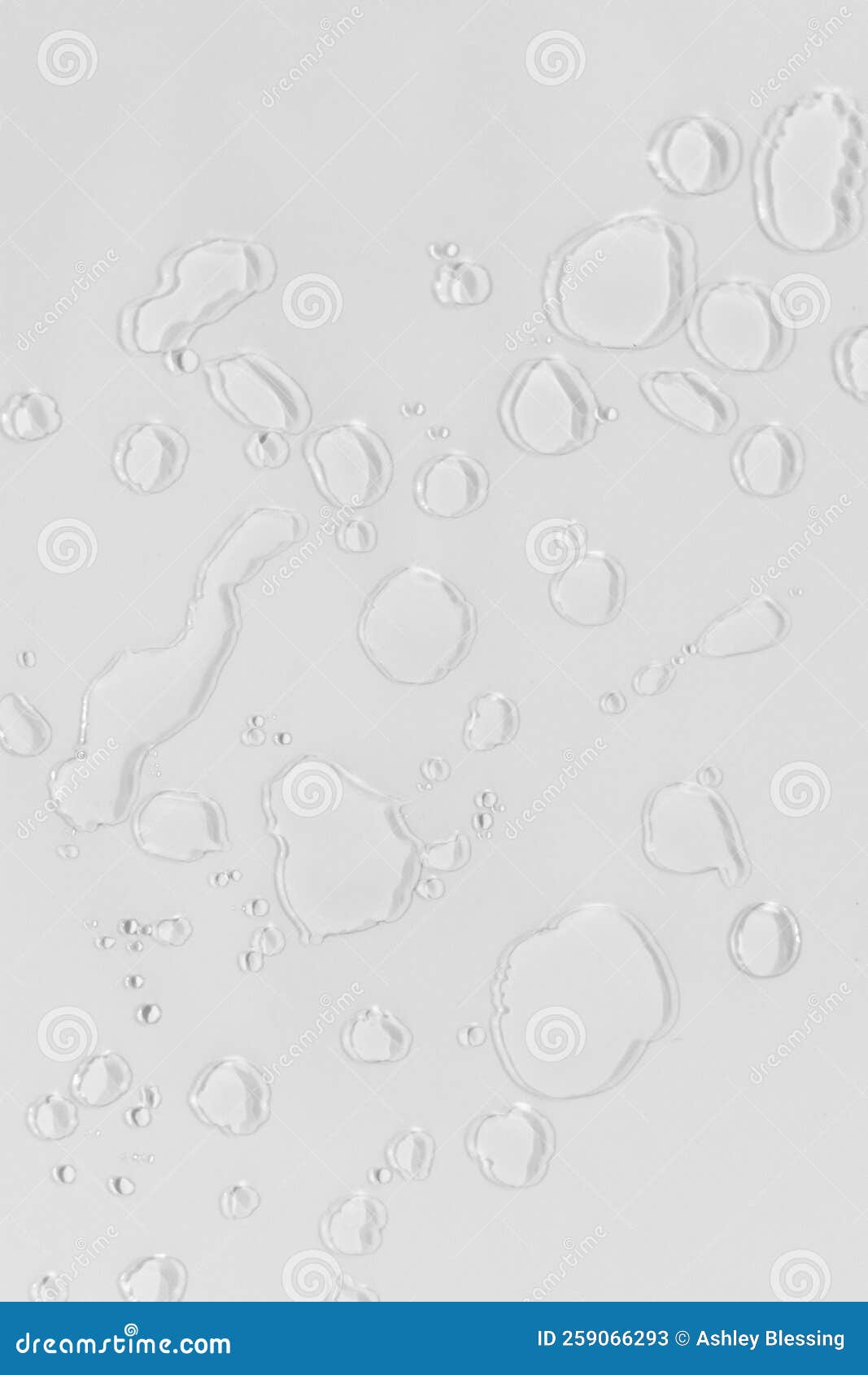 Water or Oil Drops on Glass Reflection Stock Image - Image of drops ...
