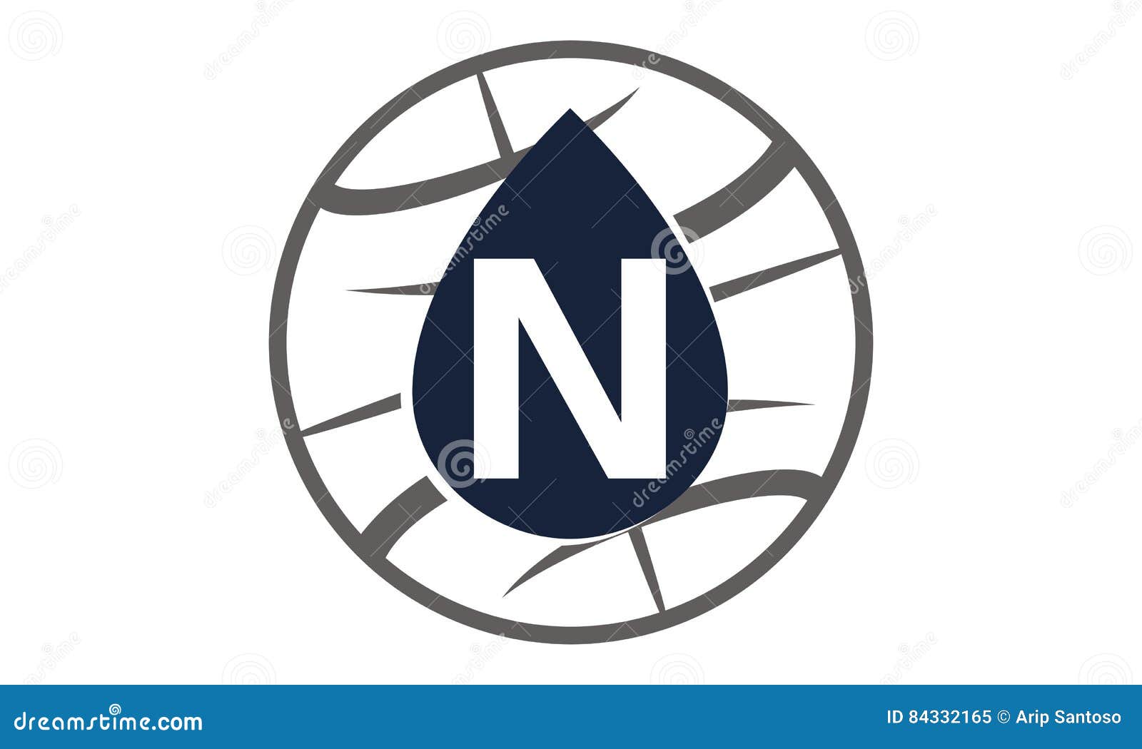 Water Oil World Letter N stock vector. Illustration of recycle - 84332165