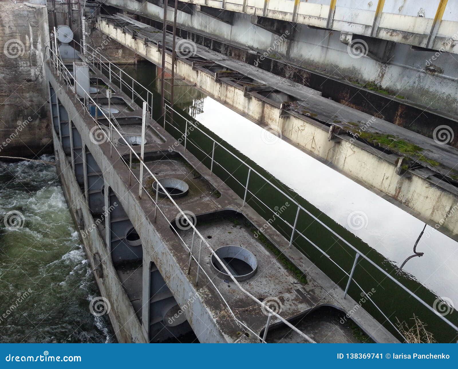 A old dam stock image. Image of water, barrage, seawall - 138369741