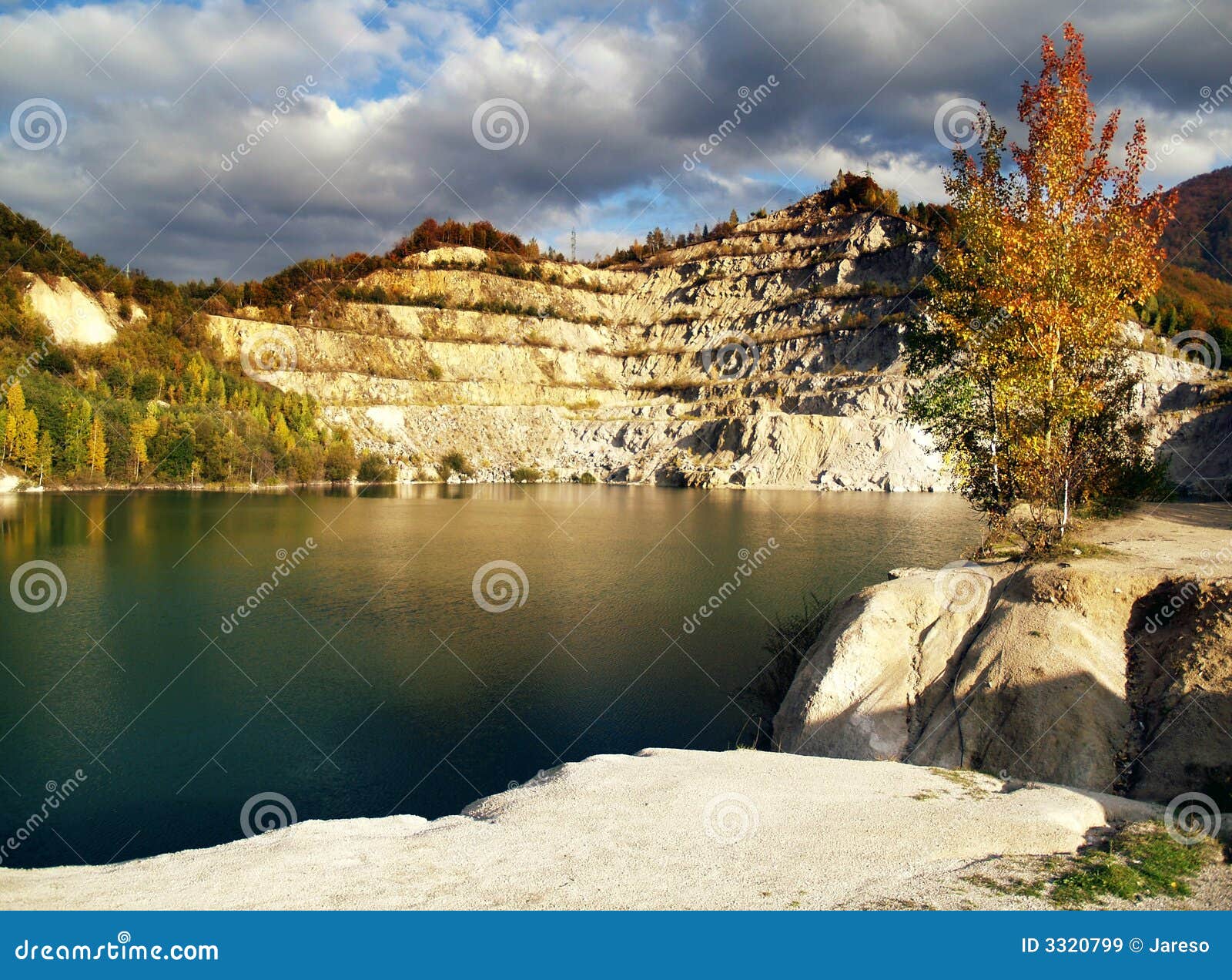 Water in open quarry stock image. Image of open, excavation - 3320799