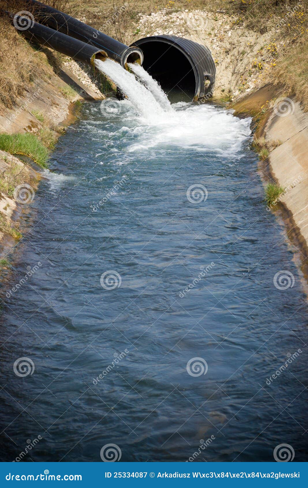Water outflow stock image. Image of tile, mouth, dirtiness - 25334087