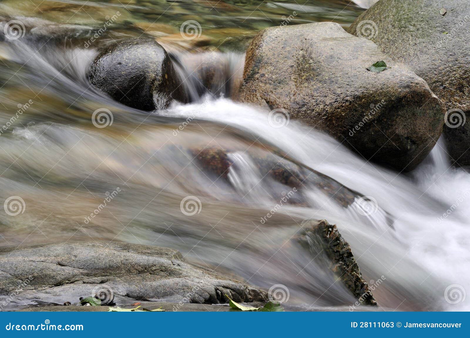 Water Over Rocks stock image. Image of moss, stream, creek - 28111063