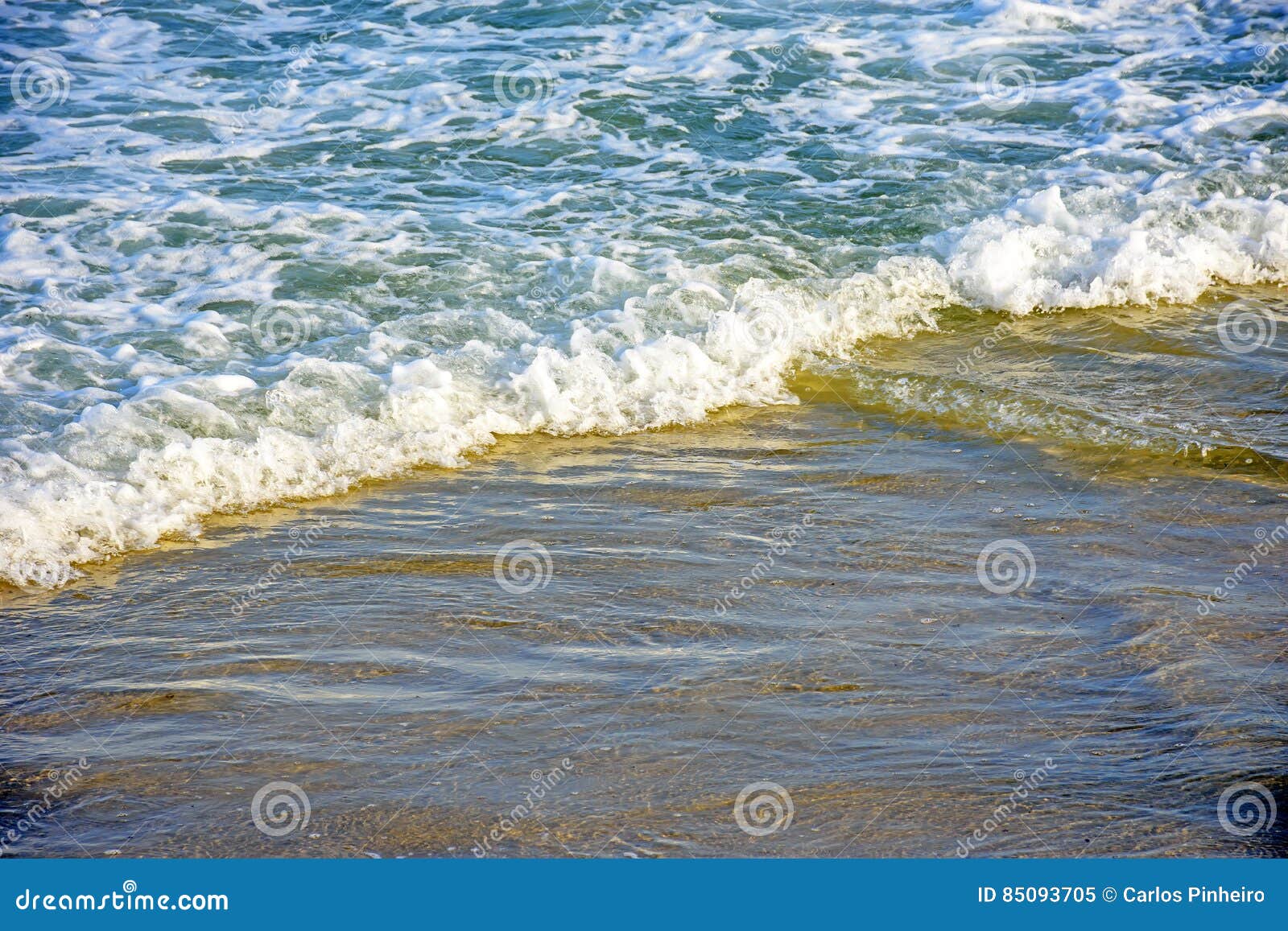 Water over sand stock image. Image of close, beach, tropic - 85093705