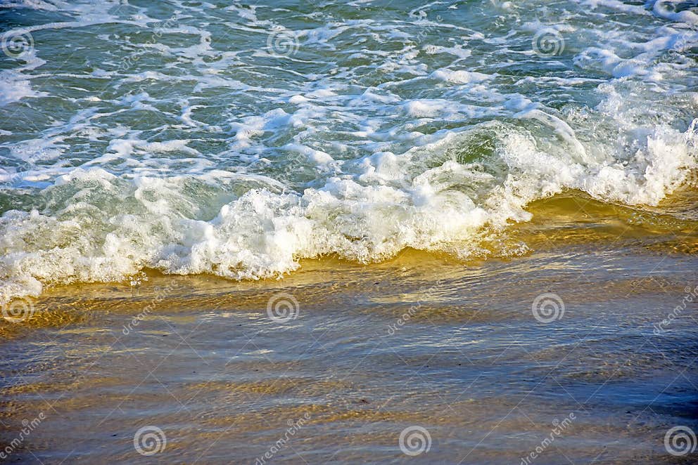 Water over sand stock photo. Image of water, seaside - 85128008