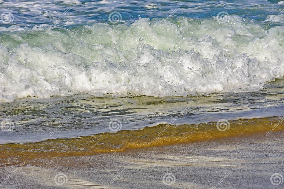 Water over sand stock photo. Image of sand, natural, liquid - 95801566