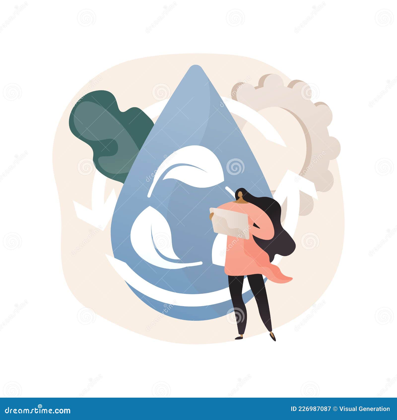 Water Overconsumption Vector Concept Metaphor Stock Vector ...