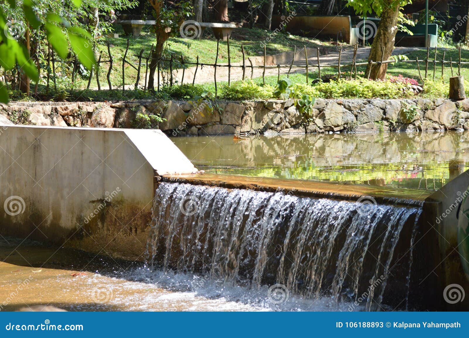 Water overflow stock image. Image of forest, garden - 106188893