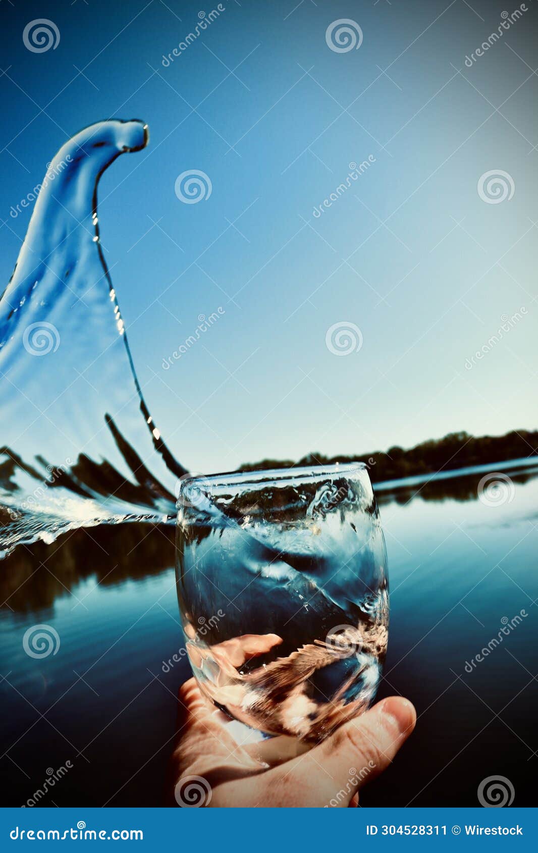 Water Overflowing Scene with the Water Scene Stock Image - Image of ...