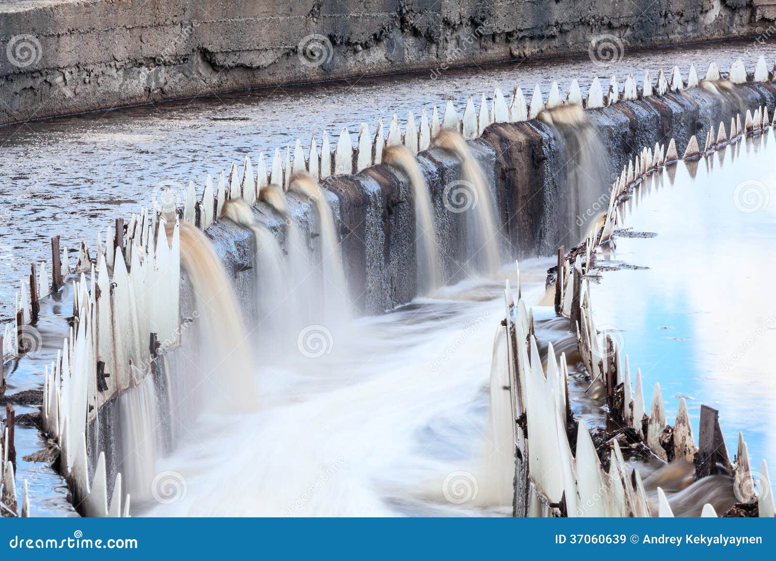 Water Overflowing from Settlers Stock Image - Image of clean, factory ...