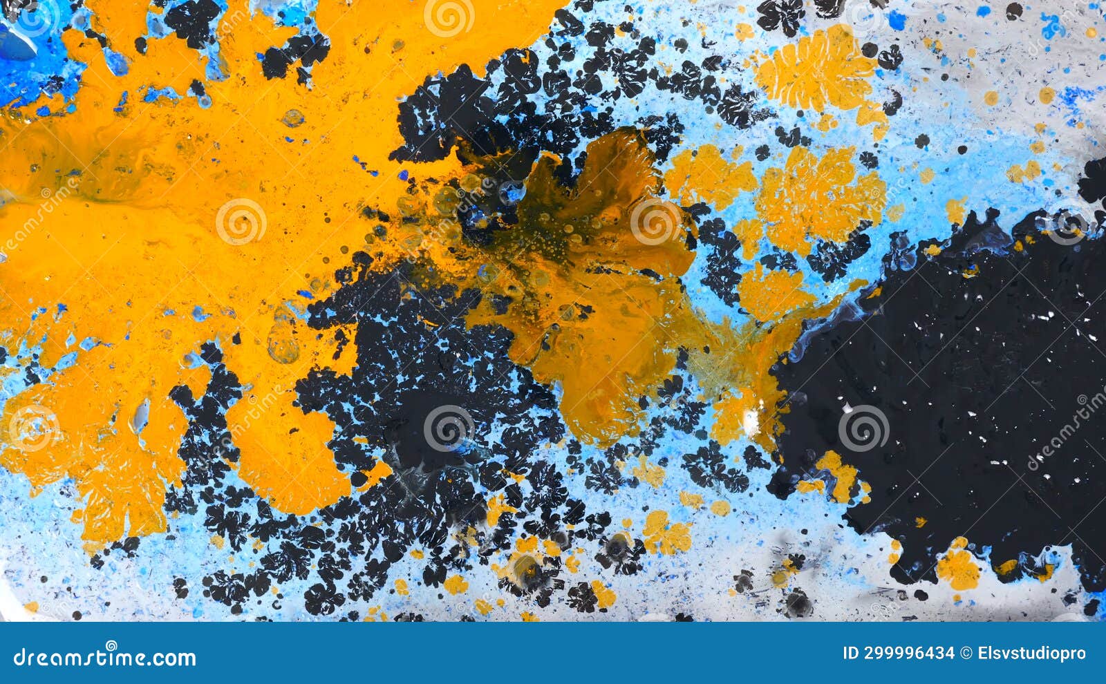 Water with paint effect stock footage. Video of alpha - 299996434